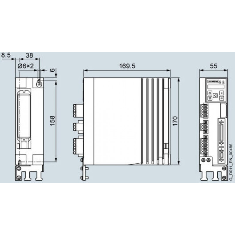 Купить 6SL3210-5FB10-4UF1 Базовый сервопреобразователь SINAMICS V90 ...